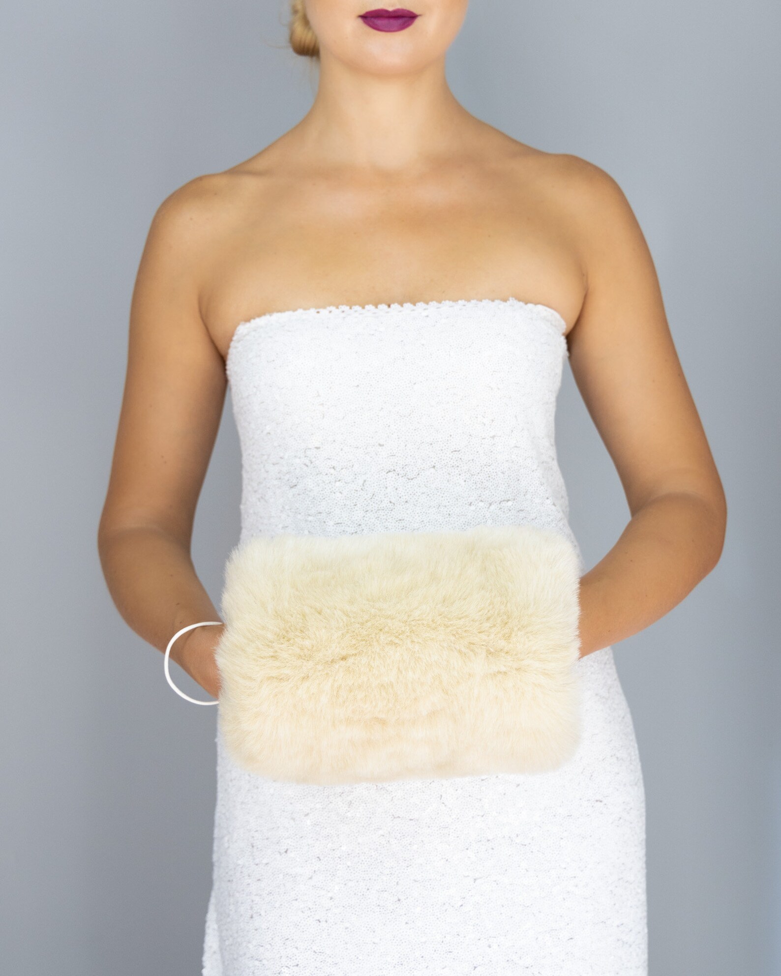 Faux Fur Muff Winter Handwarmer Wedding Fur Lining Women or Girl ...