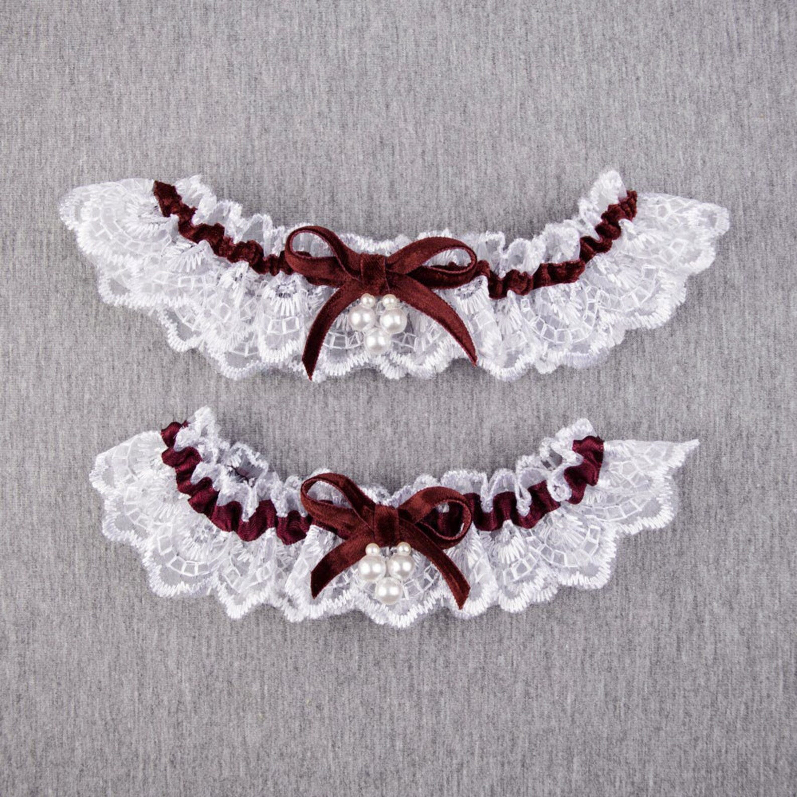 Set of 2 Velvet Garters for Your Wedding or Just Special | Etsy