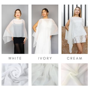 White Capelet White Shrug White Greek Style Wrap Sheer Greek Cape Sheer ...