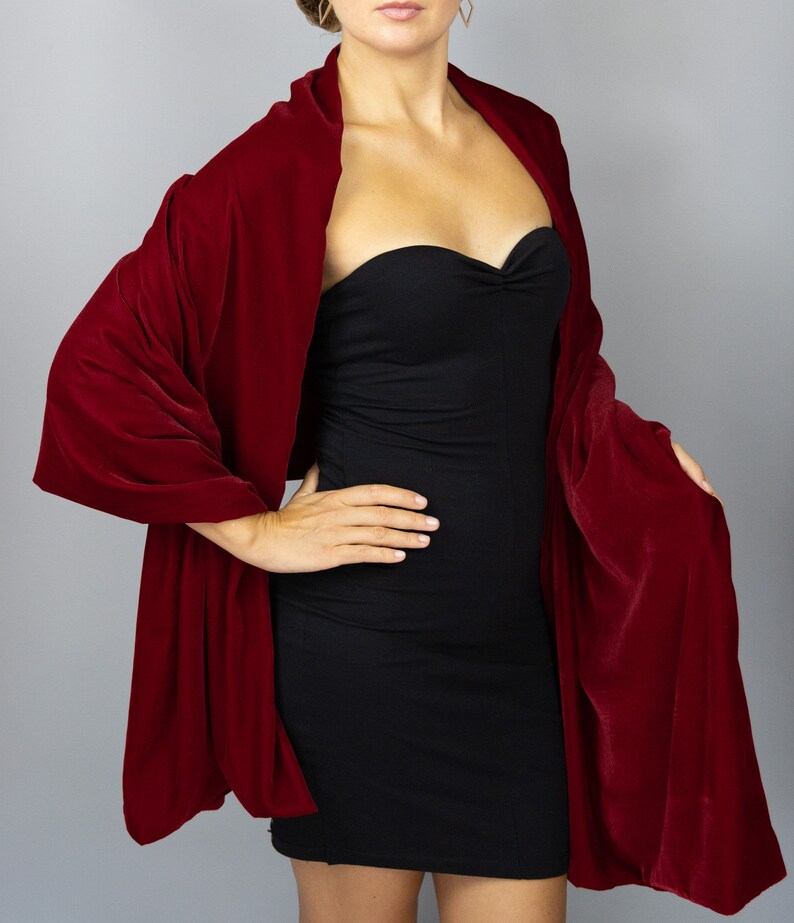 Velvet Wrap Shawl Bolero Winter Wedding Shrug Elegant - Etsy