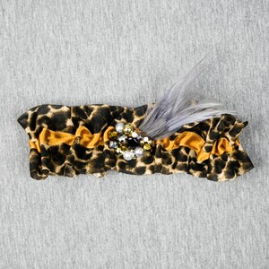 Set of 2 Garters : Tossing Garter Bridal Garter Animal Print Style ...