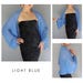 Light Blue Wrap Blue Sleeves Blue Shawl Blue Bolero Evening Shrug ...
