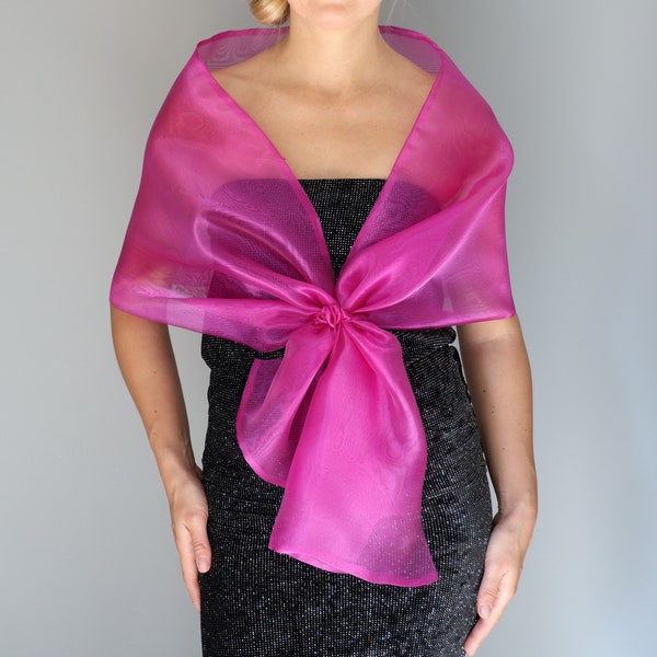 Neon Pink Scarf - Etsy