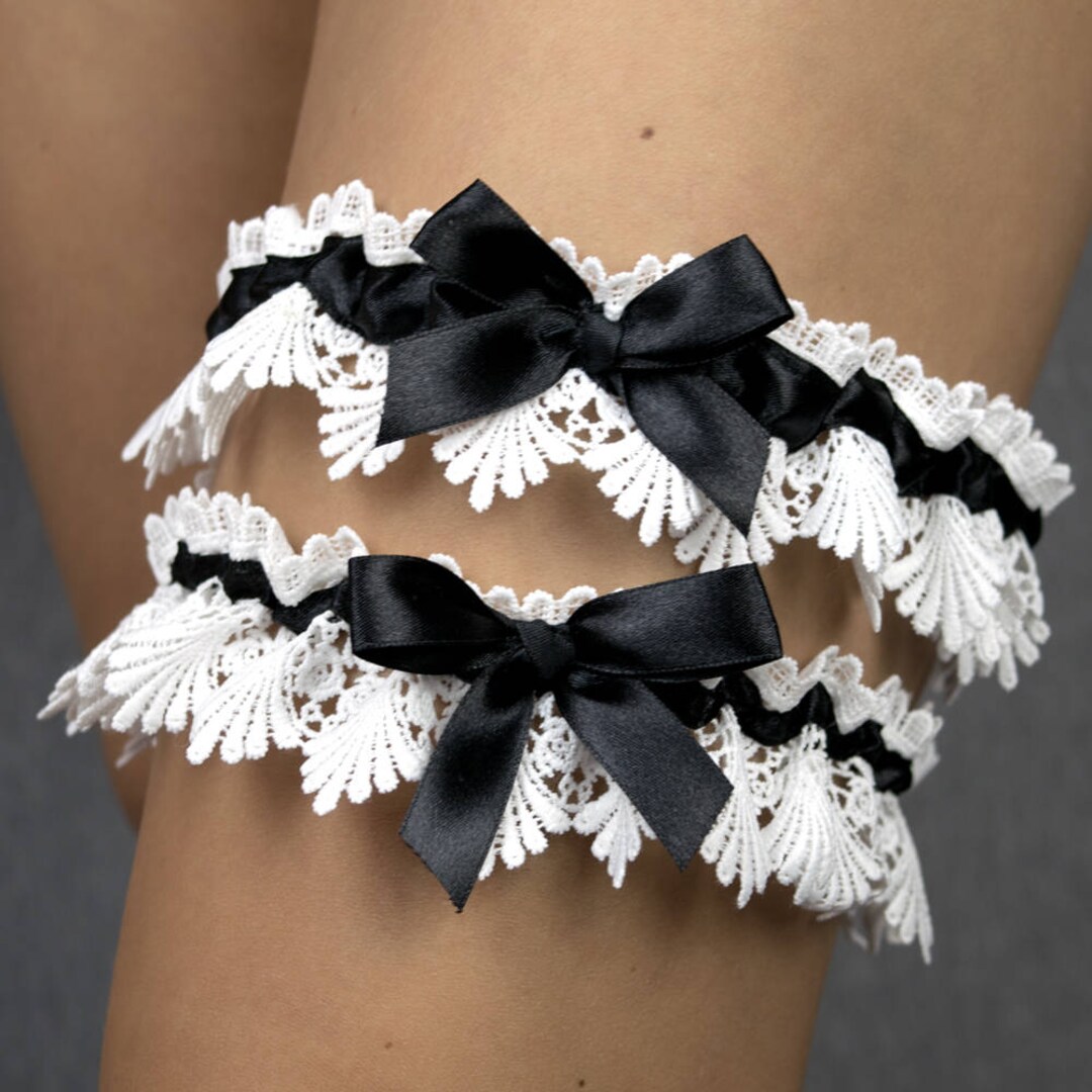 Set of 2 X Garter for Your Wedding, Hen Night Out Bridal Garter Tossing ...