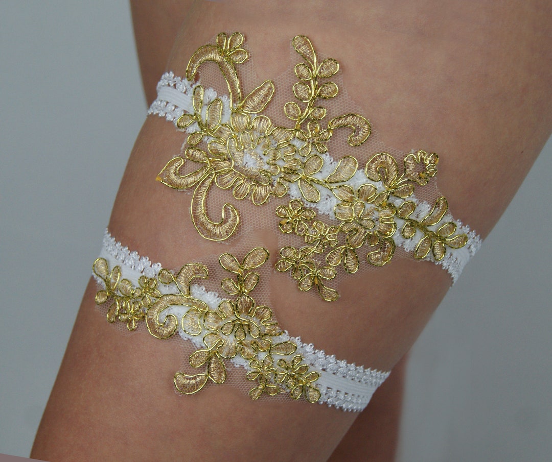 Elegant Garter Set / Luxury Set / Tossing Garter Keepsake Garter Bride ...