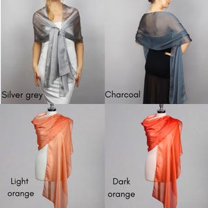 Red Wrap Red Sheer Wrap Red Sheer Shawl Red Scarf Bridesmaids Gift Wrap ...