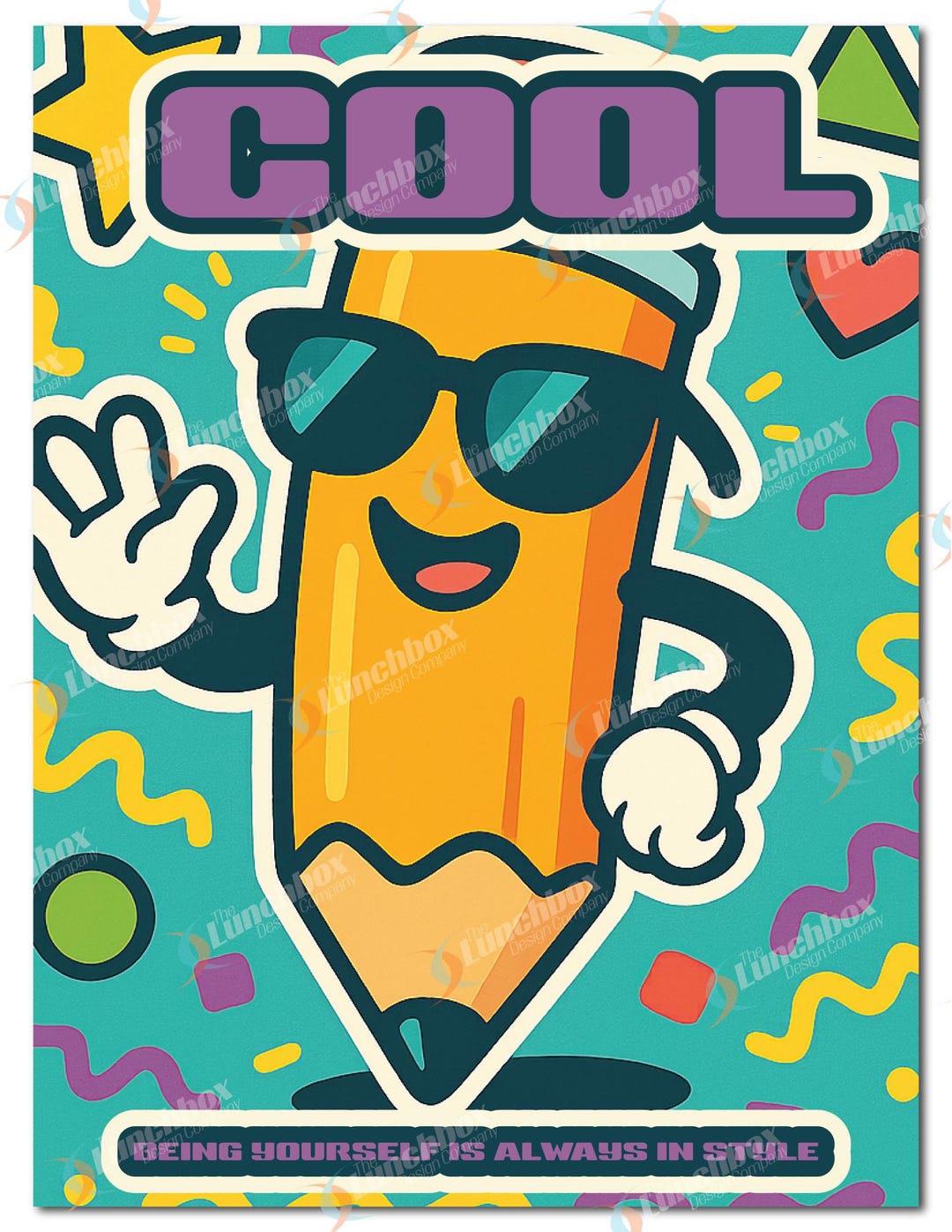 COOL Retro Classroom Poster, Printable Motivational School Decor, K-12 ...