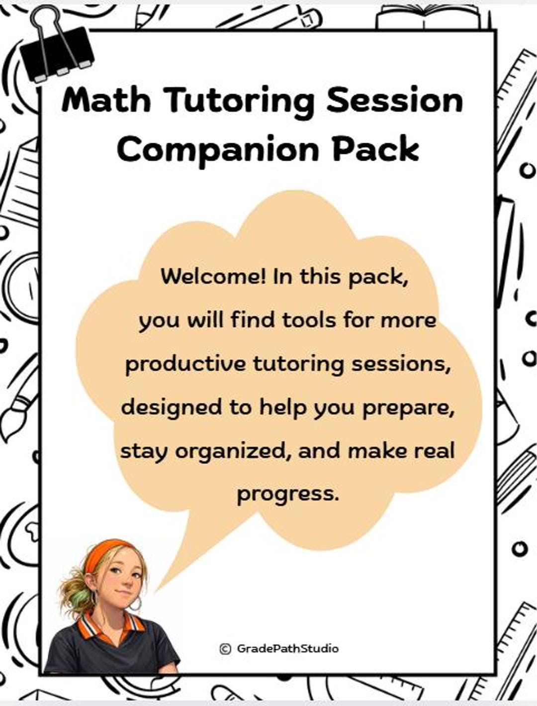Math Tutoring Session Companion Pack - Etsy