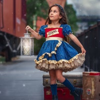 Polar Express Inspired Dress, Christmas Dress, Train Dress, Holiday ...