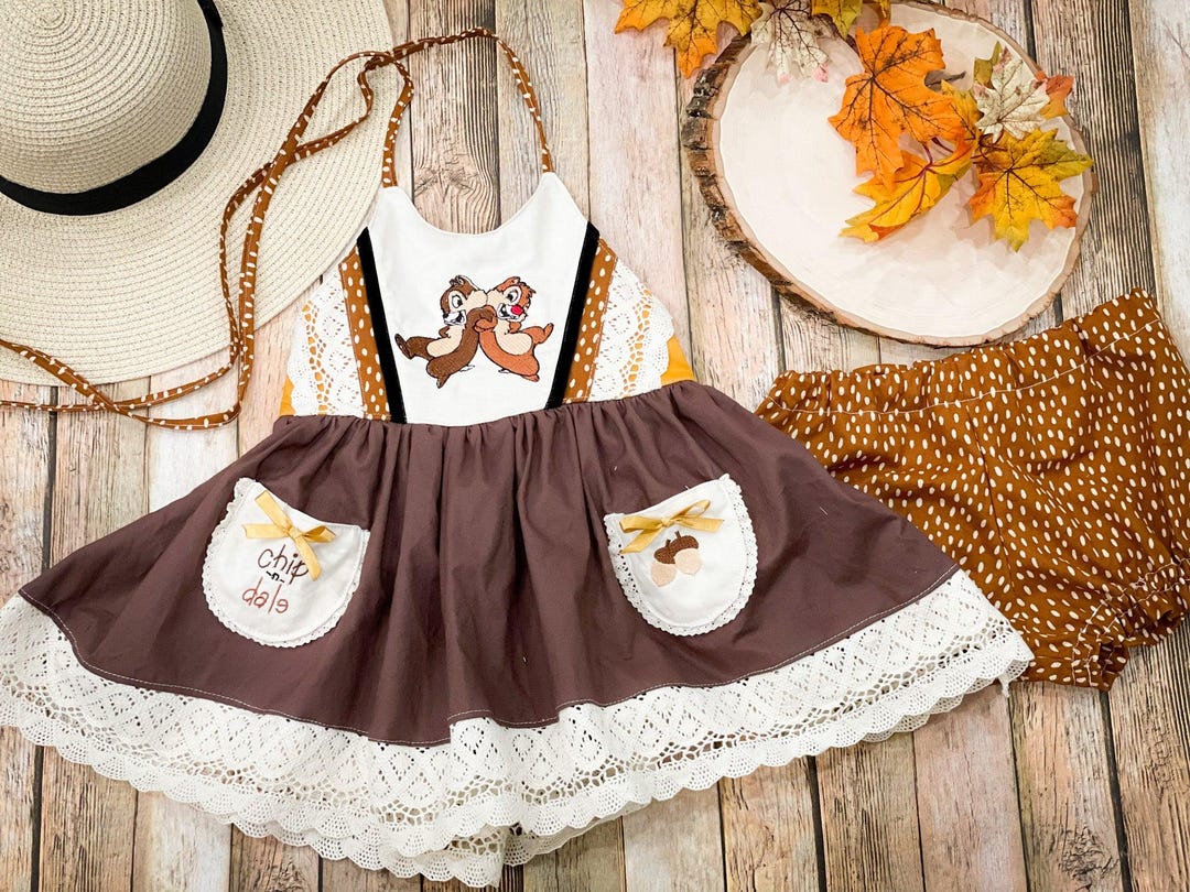 Chip and Dale Dress, Chipmunk Dress, Chip Dress, Character Dress - Etsy