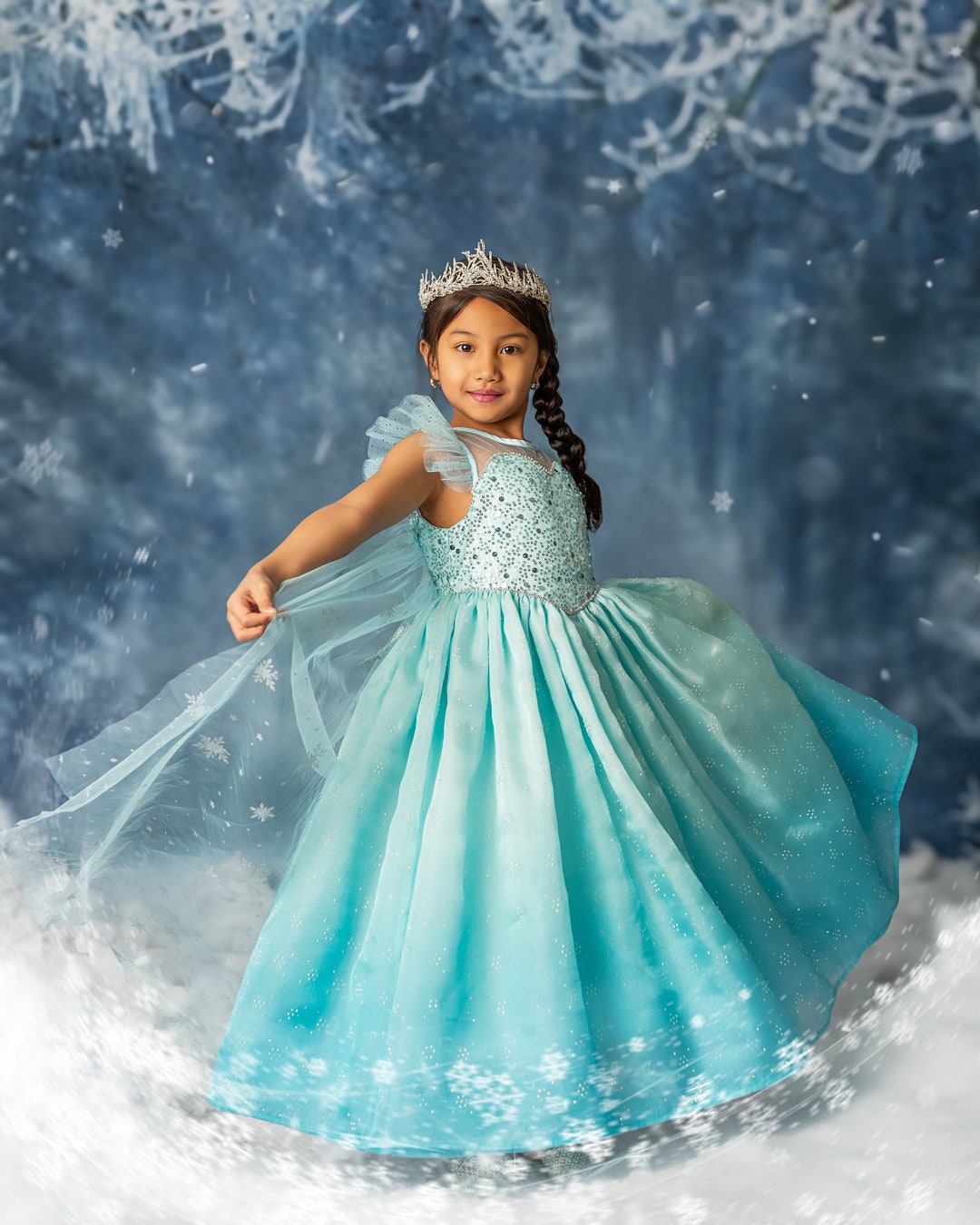 Elsa Inspired Dress, Elsa Costume, Elsa Halloween Costume, Frozen Dress ...