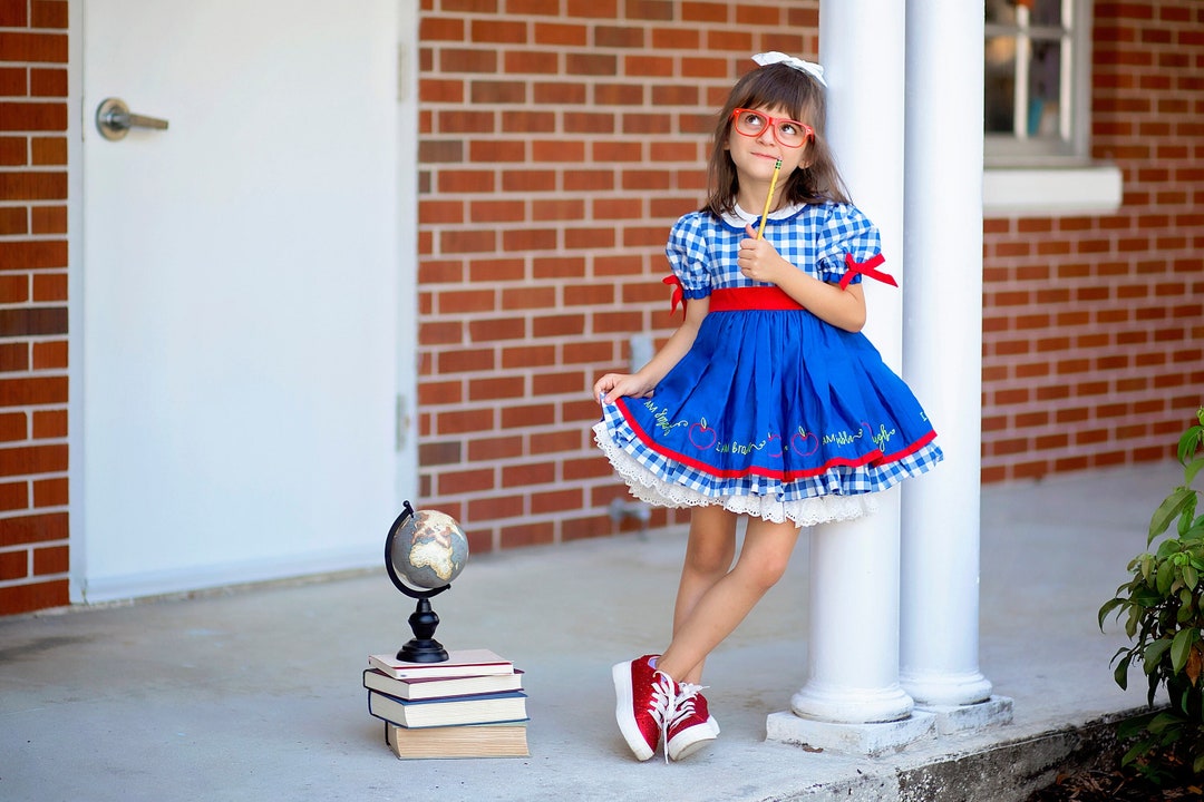 Back to School Dress, First Day of School Dress, Kindergarten Dress ...