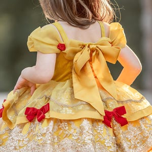 Girls Belle Dress, Girls Belle Costume, Girls Halloween Costume, Beauty ...