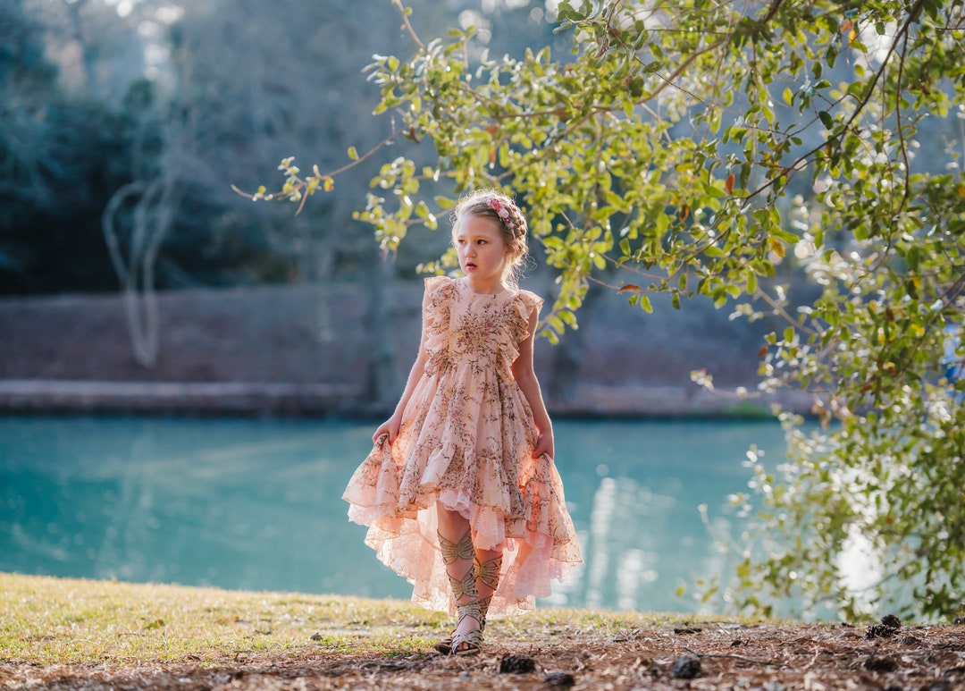 Spring Easter Dress for Girls, Floral Dress for Girls, Flower Girl ...