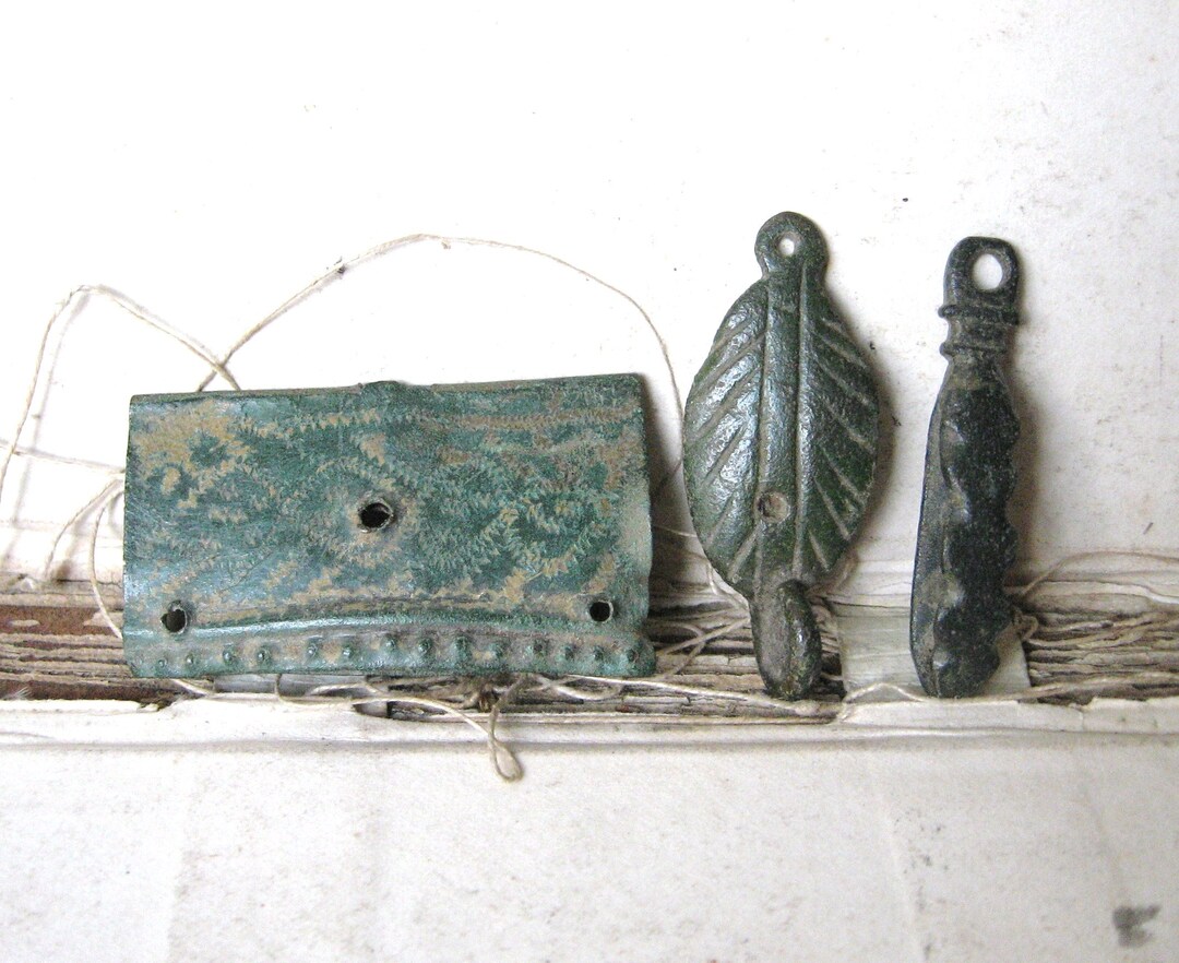 Medieval Bronze Antiquities, Excavated Metal Finds, Verdigris Metal for ...