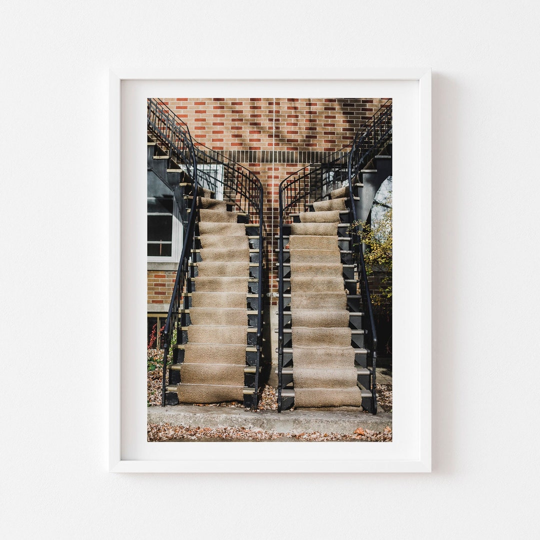 Montreal Photo Print, Montreal Staircases Photography on Plateau Mont ...