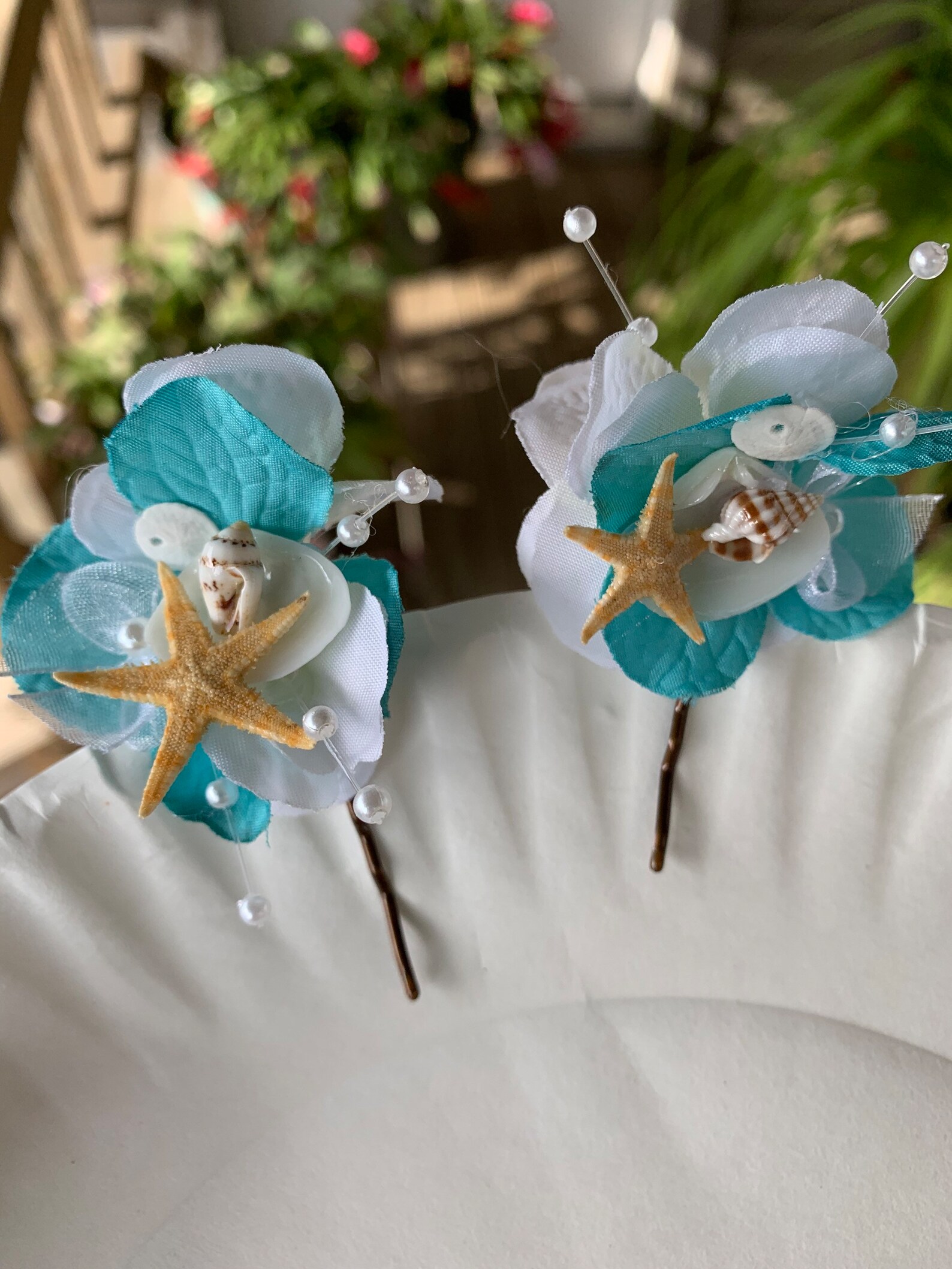 Mixed Seashell and Bling Hair Clips for Special Events You - Etsy
