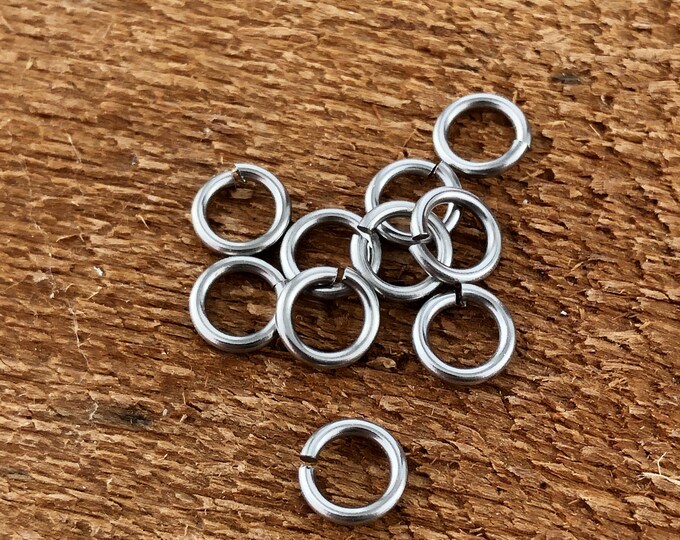 Huge Copper Jump Rings 14g Jumprings 3/8 ID, Saw Cut Open, Solid Copper ...