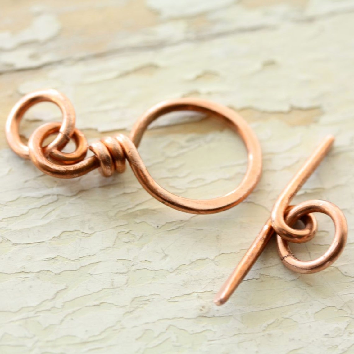 Solid Copper Toggle Clasp 16 Gauge Reclaimed Wire Copper - Etsy