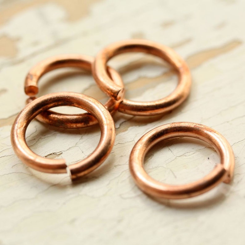 Huge Copper Jump Rings 14g Jumprings 3/8 ID Saw Cut - Etsy