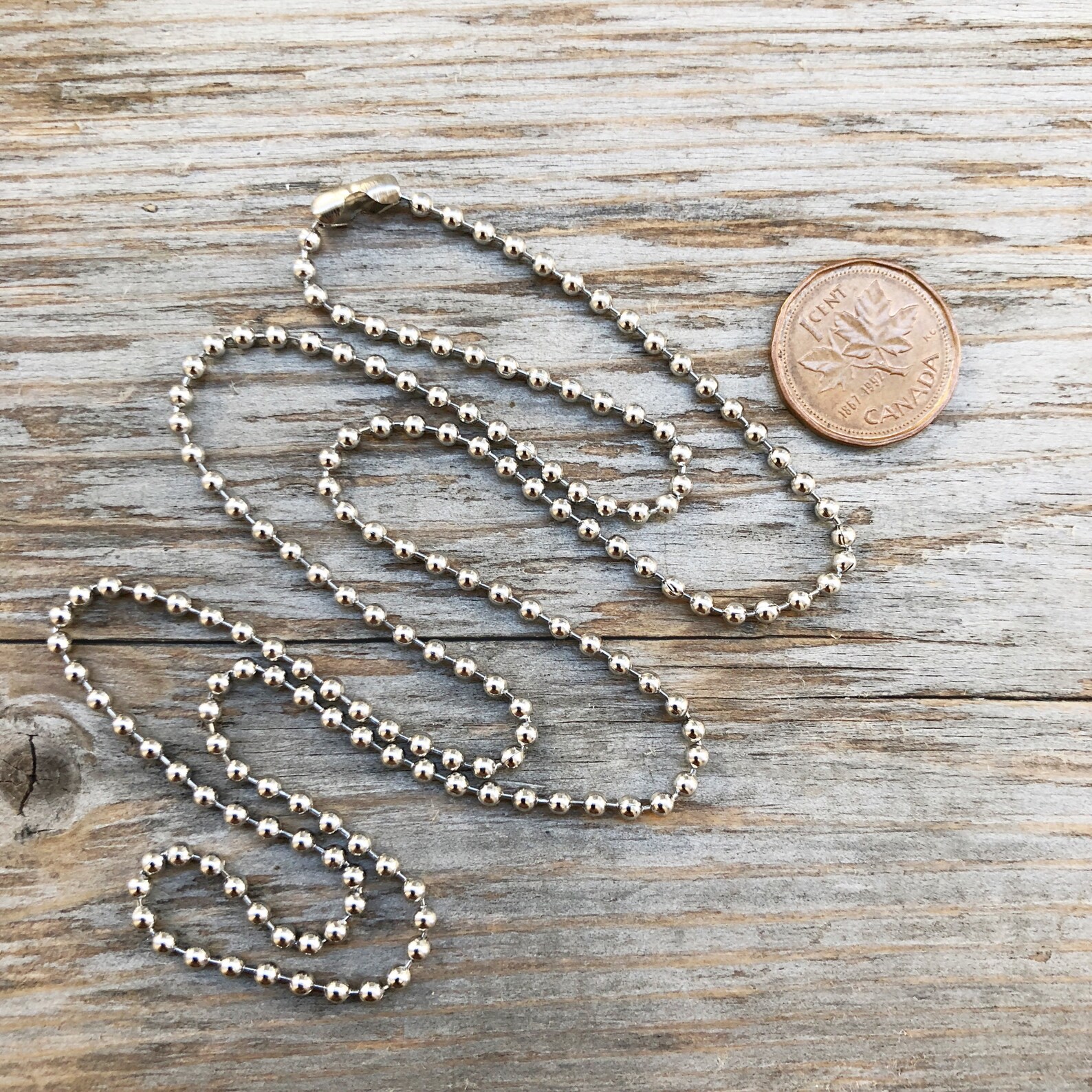 Stainless Steel Ball Chain Necklace Long Finished BallChain | Etsy