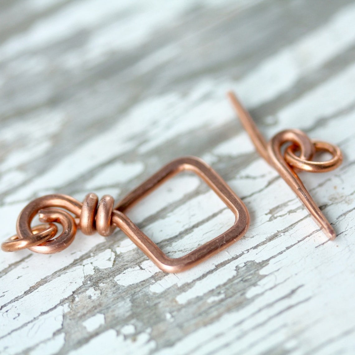 Solid Copper Toggle Clasp 16 Gauge Reclaimed Wire Copper - Etsy