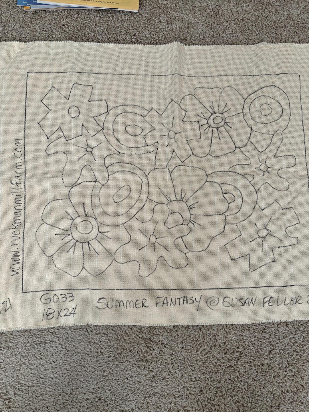 Rug Hooking Pattern - Summer Fantasy by Susan Feller - Etsy