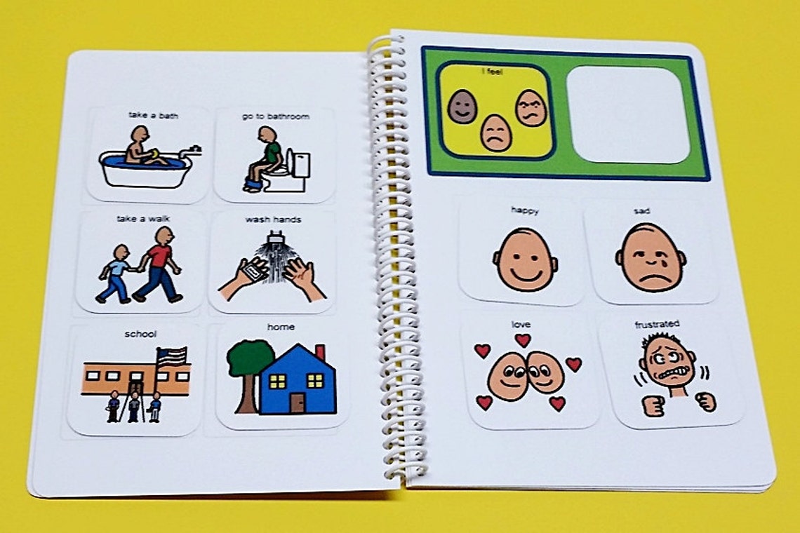 Mini Schedule Book for Autism Interactive Communication Book | Etsy