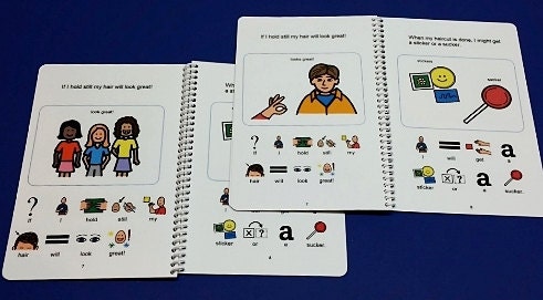 Getting a Haircut PCS Social Story Choose Boy or Girl Autism - Etsy