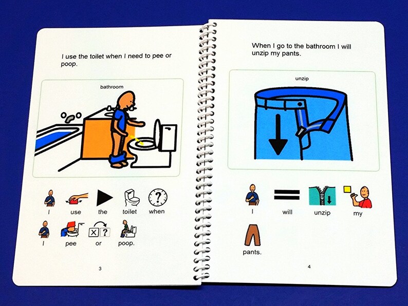 Boys' Potty Training Kit for Autism PCS Visual Aid for | Etsy