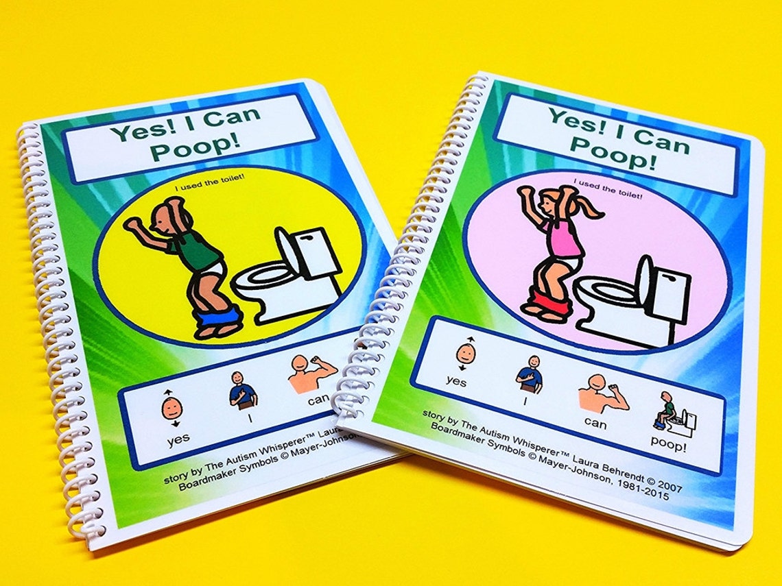 Yes I Can Poop PCS Autism Social Story Visual Therapy Book | Etsy