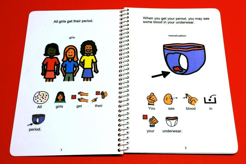 I Have My Period Autism Social Skills Story PCS Puberty | Etsy