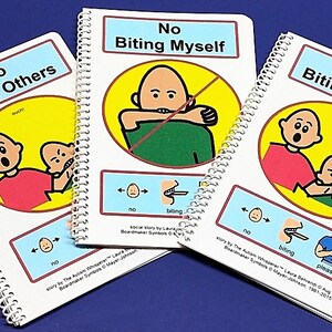 No Biting Autism Social Story Stop Biting Others or Stop - Etsy