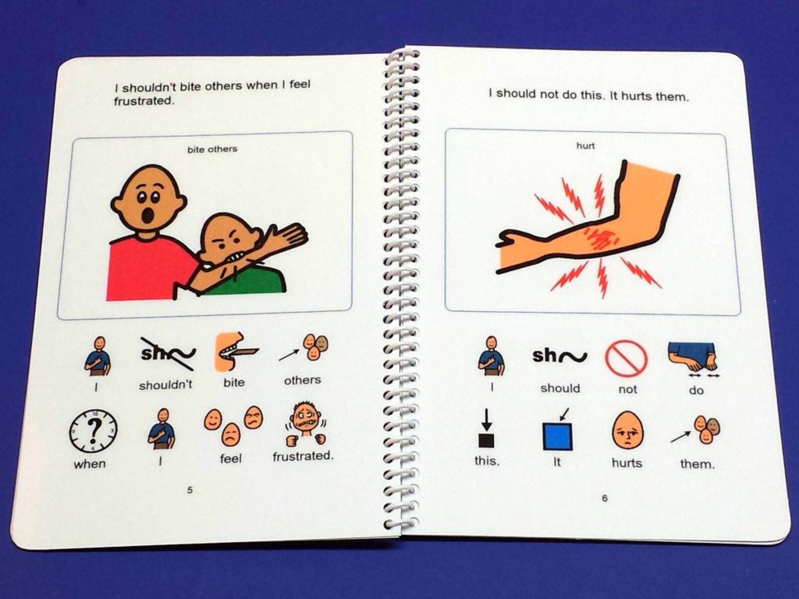 No Biting Autism Social Story Stop Biting Others or Stop - Etsy