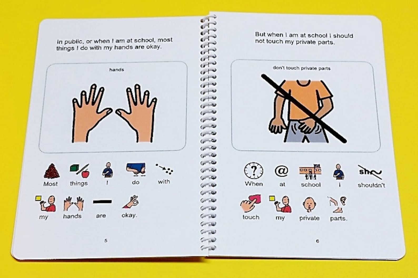 When Is It Okay To Touch Myself Autism Social Skills Story | Etsy