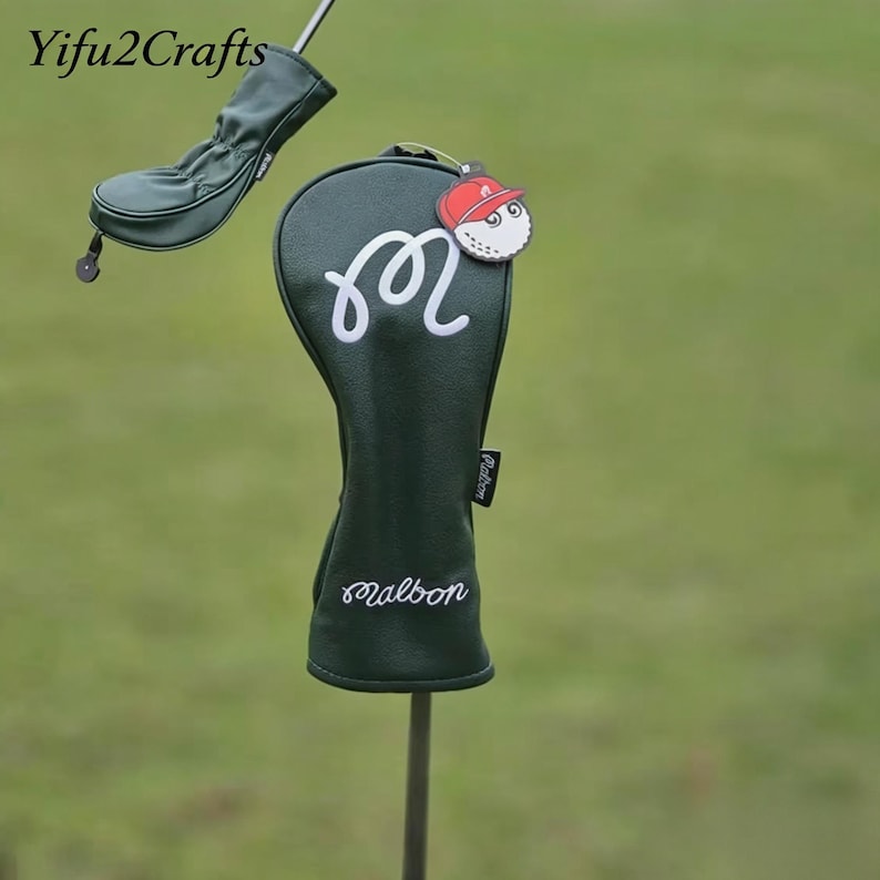 Malbon Golf Wood Head Covers Driver Woods Fairway Hybrid Golf Club Head ...