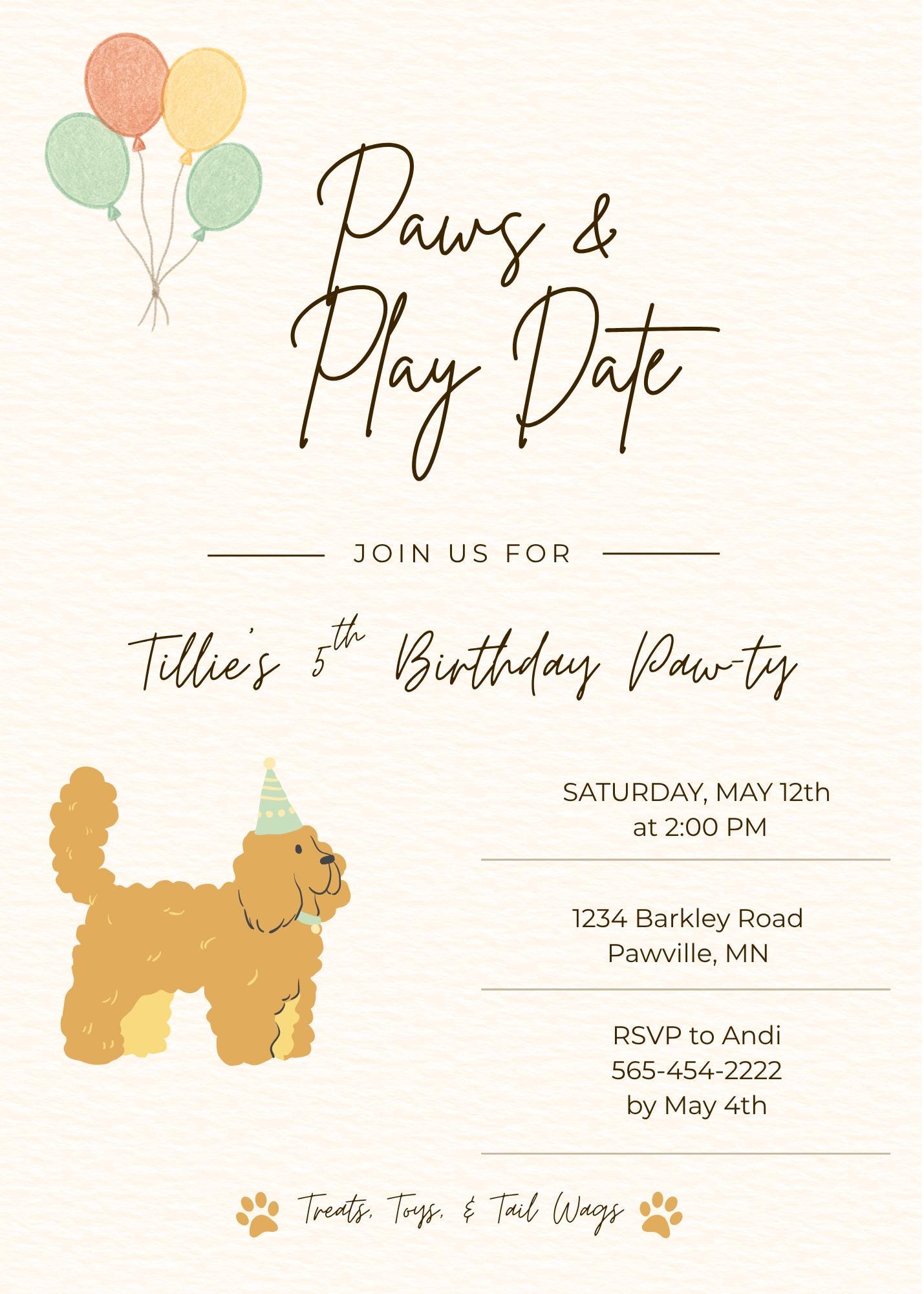 Editable Invitation Template | Canva Invite | Instant Download ...