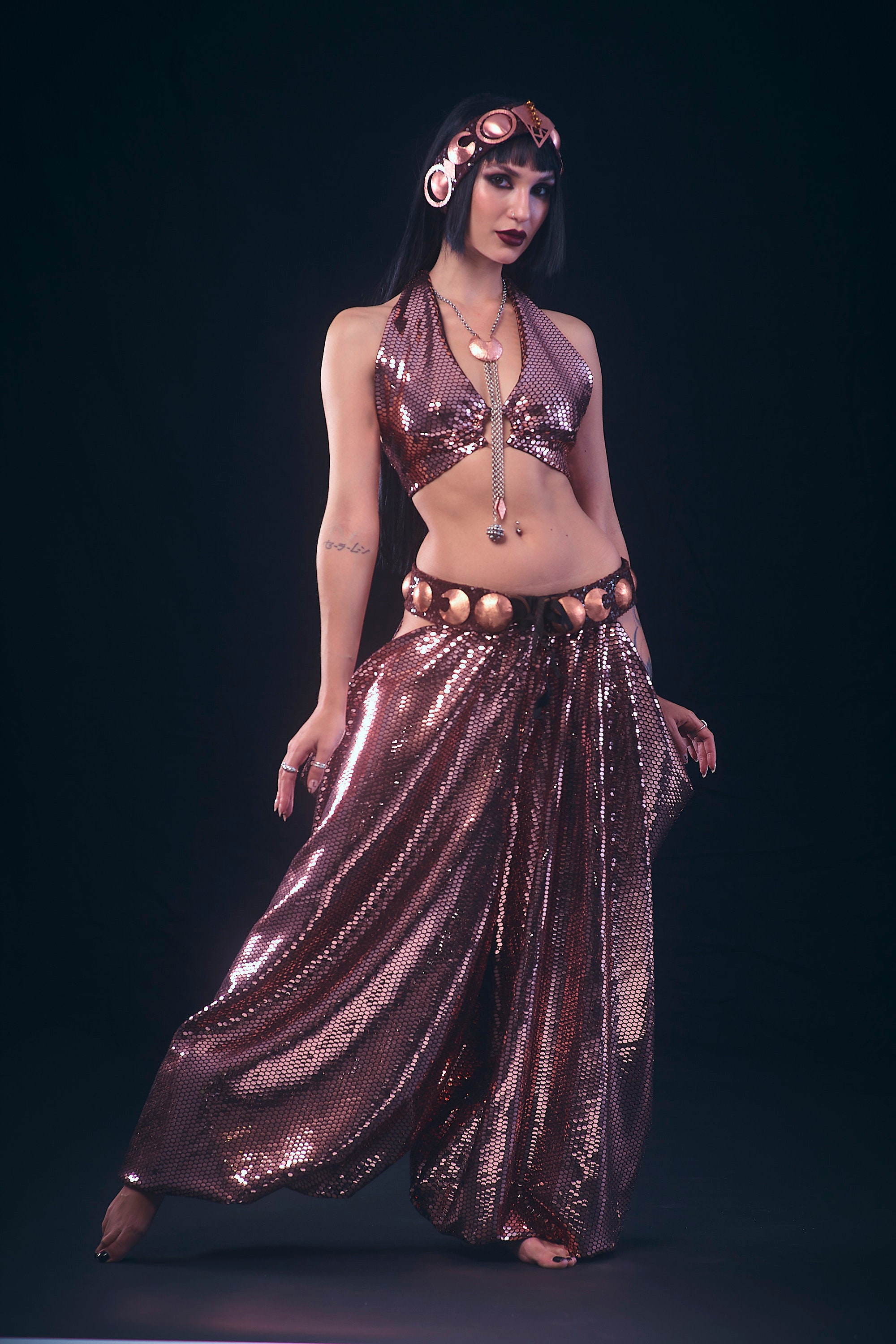 Tribal Fusion Costume / Custom Made Belly Dance Costume Tribal Fusion Costume / Custom Made Belly Dance Costume