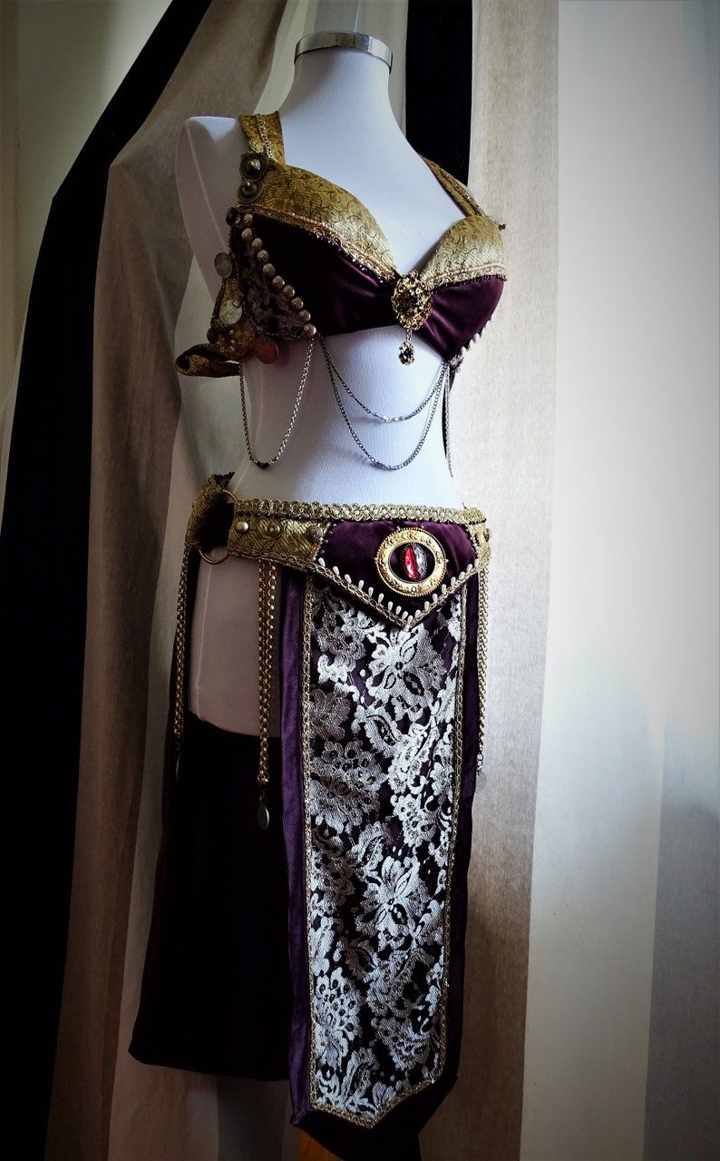 Custom Tribal Fusion Costume Custom Belly Dance Set Tribal Etsy