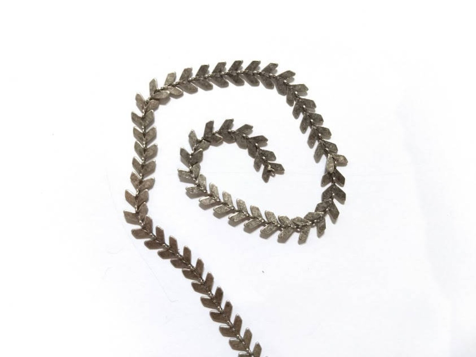 6.5mm Flat Chevron Link Chain. Sold By The Foot. | Etsy