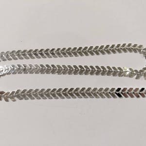 6.5mm Flat Chevron Link Chain. Sold by the Foot. - Etsy