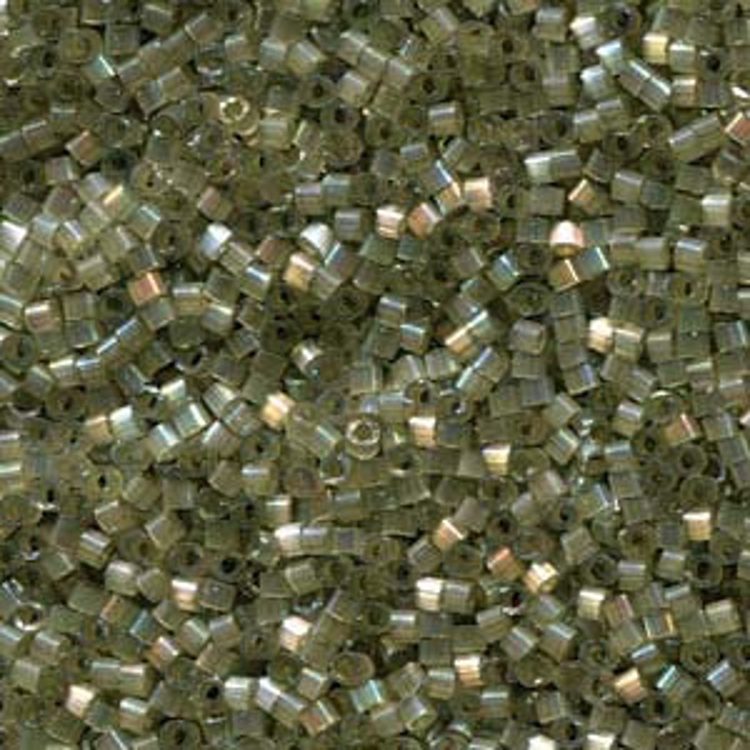 DB 1876 Sandy Gray Khaki AB Silk Inside Dyed - Miyuki Delica Beads ...