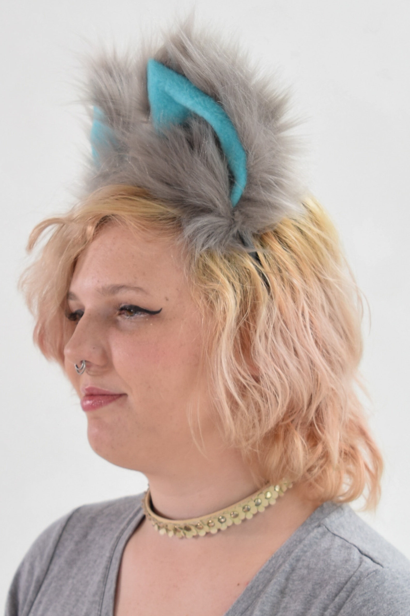 Fluffy Movie Cheshire Cat Ear And Tail Set Cosplay Etsy