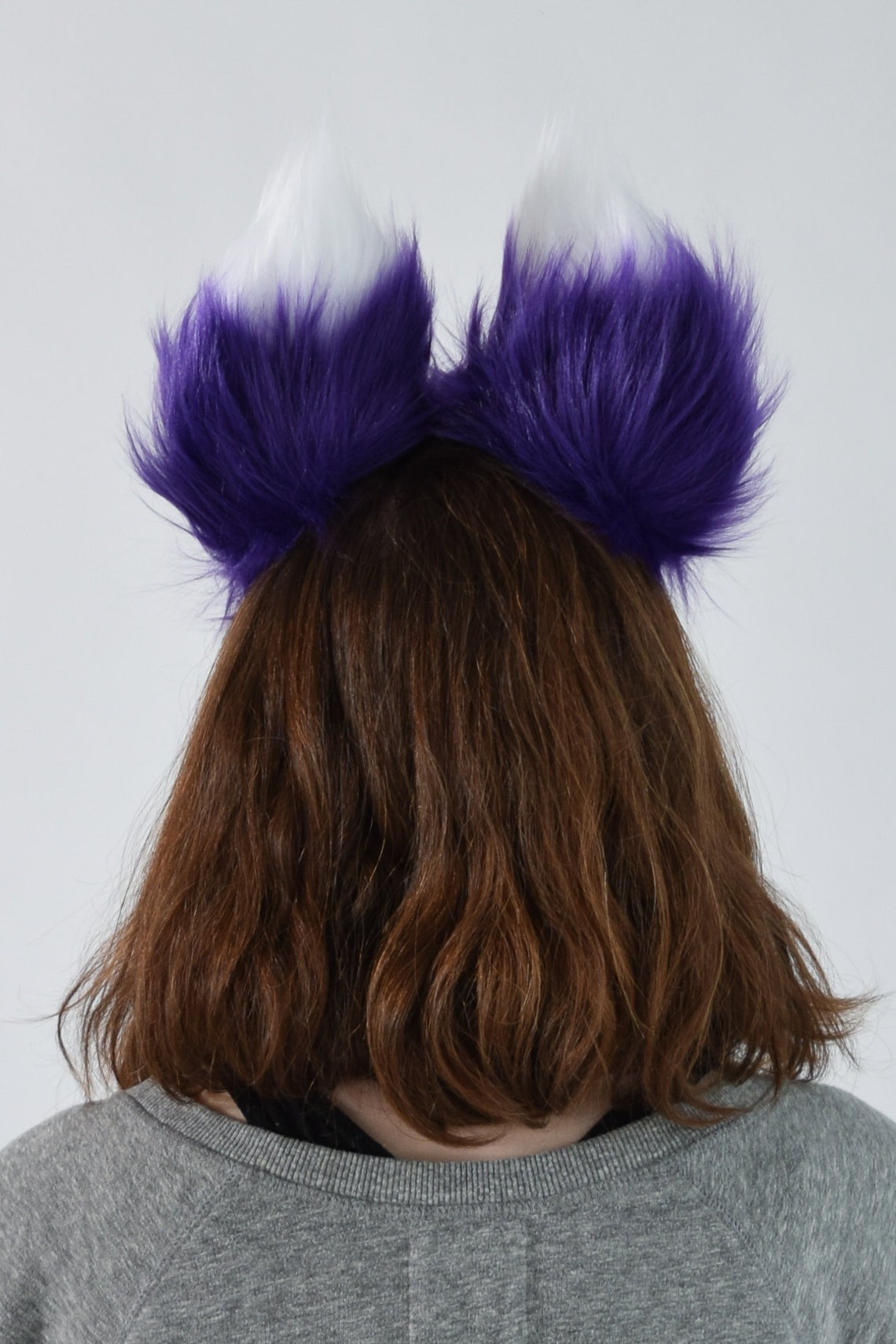 Purple Furry Fox Tail And/or Ears Cosplay Accessories | Etsy