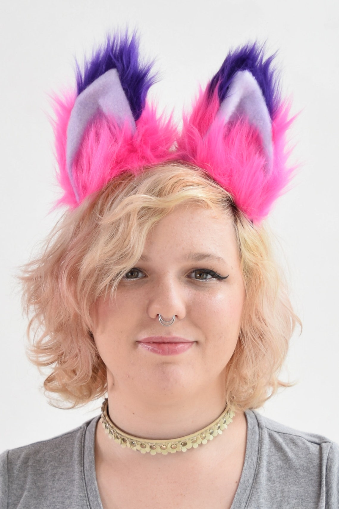 Fluffy Cheshire Cat Ear And Tail Set Cosplay Accessories Etsy Uk