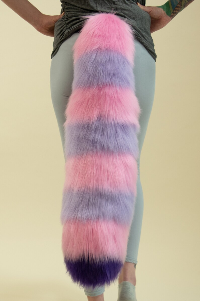 Deluxe Fluffy Cheshire Cat Ear And Tail Set Luxury Cosplay Etsy
