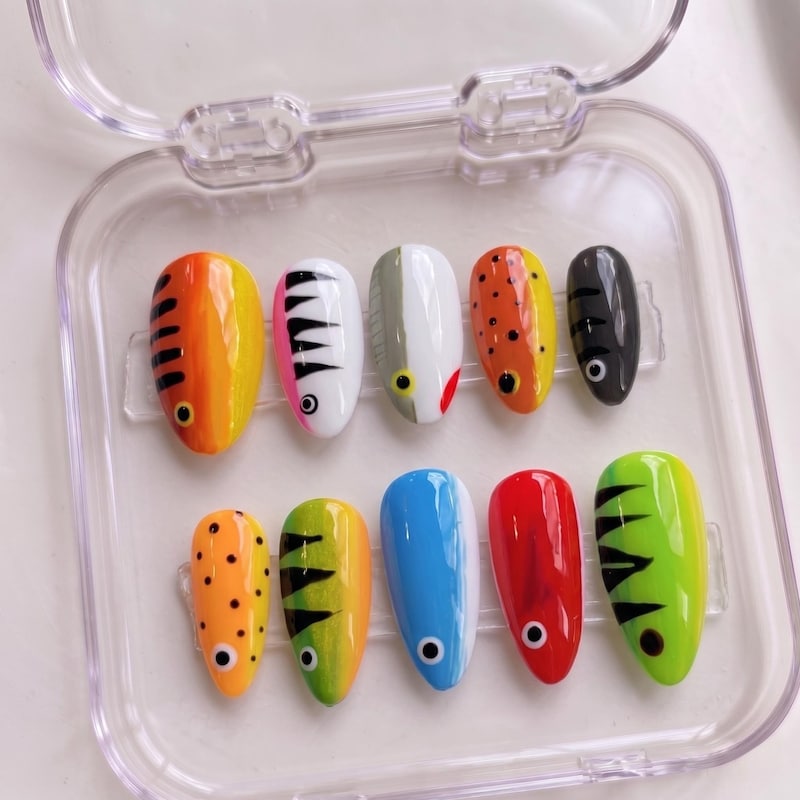 Fish Lure Nails - Etsy