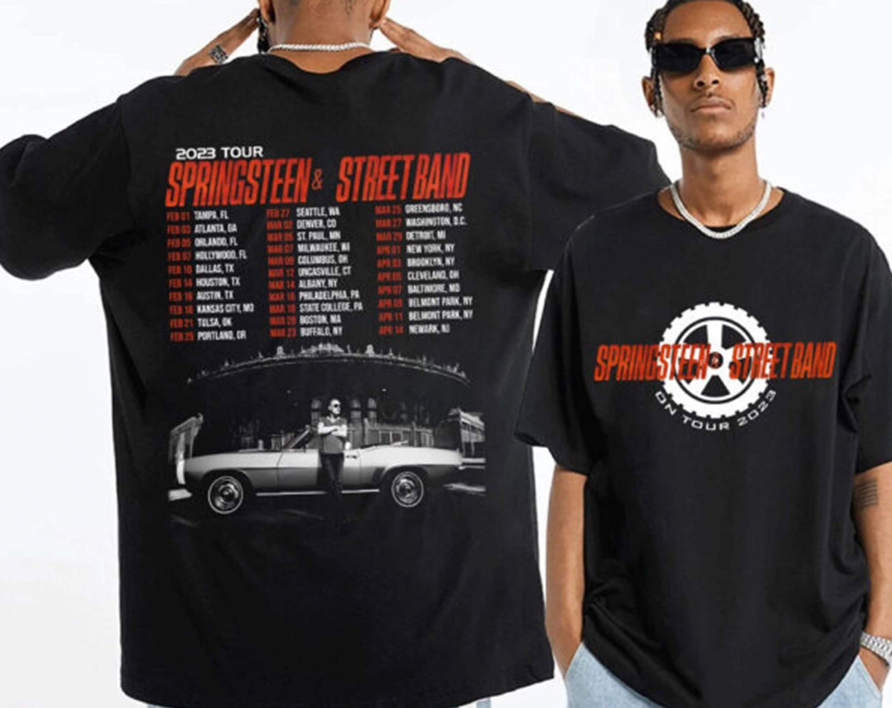 Bruce Springsteen 2023 Tour Shirt, Springsteen N E Street Band Tour ...