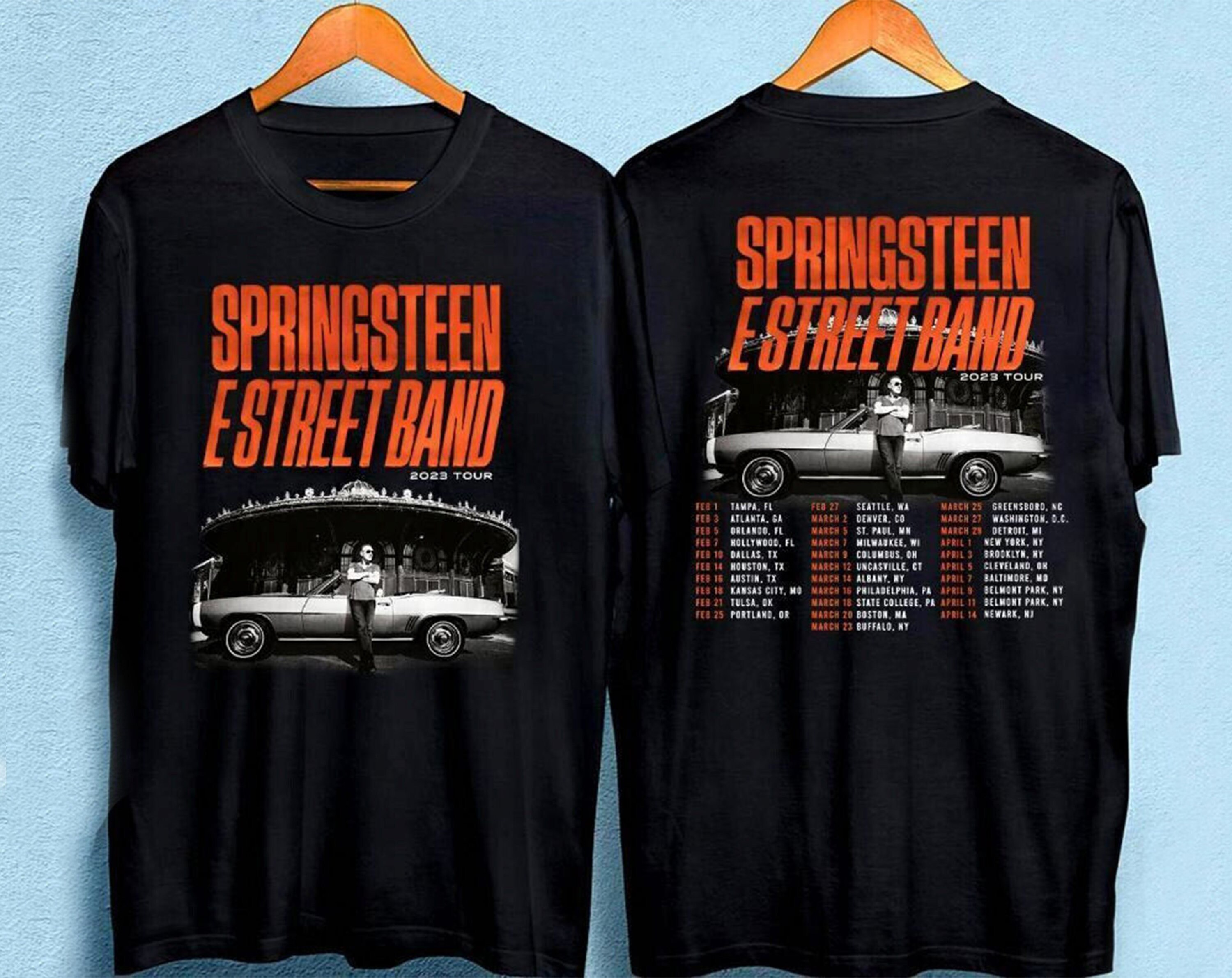 Bruce Springsteen 2023 Tour Shirt, Springsteen N E Street Band Tour T Shirt