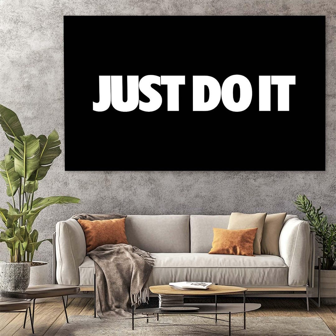 Just Do It Canvas Wanddekor - Etsy Österreich
